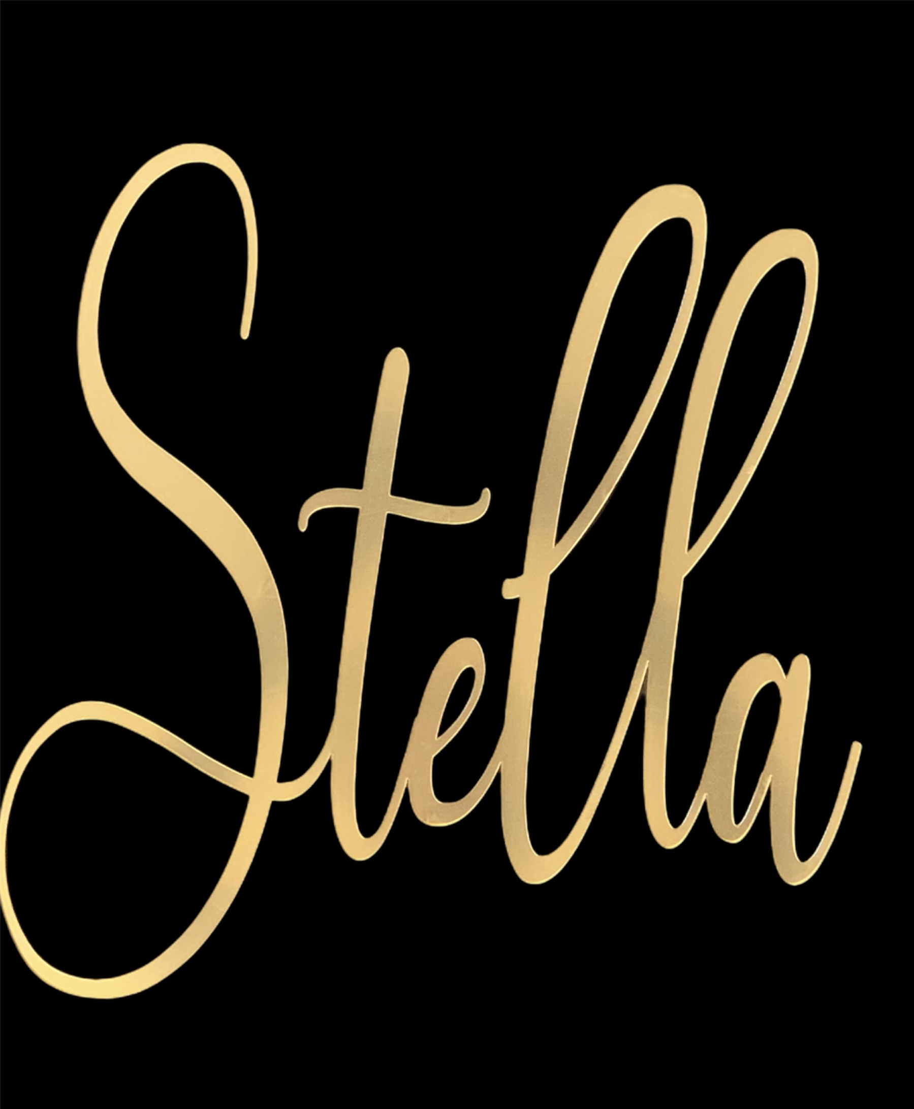 Mirror Perspex Laser Cut Name | Woodpecker Laser Designs