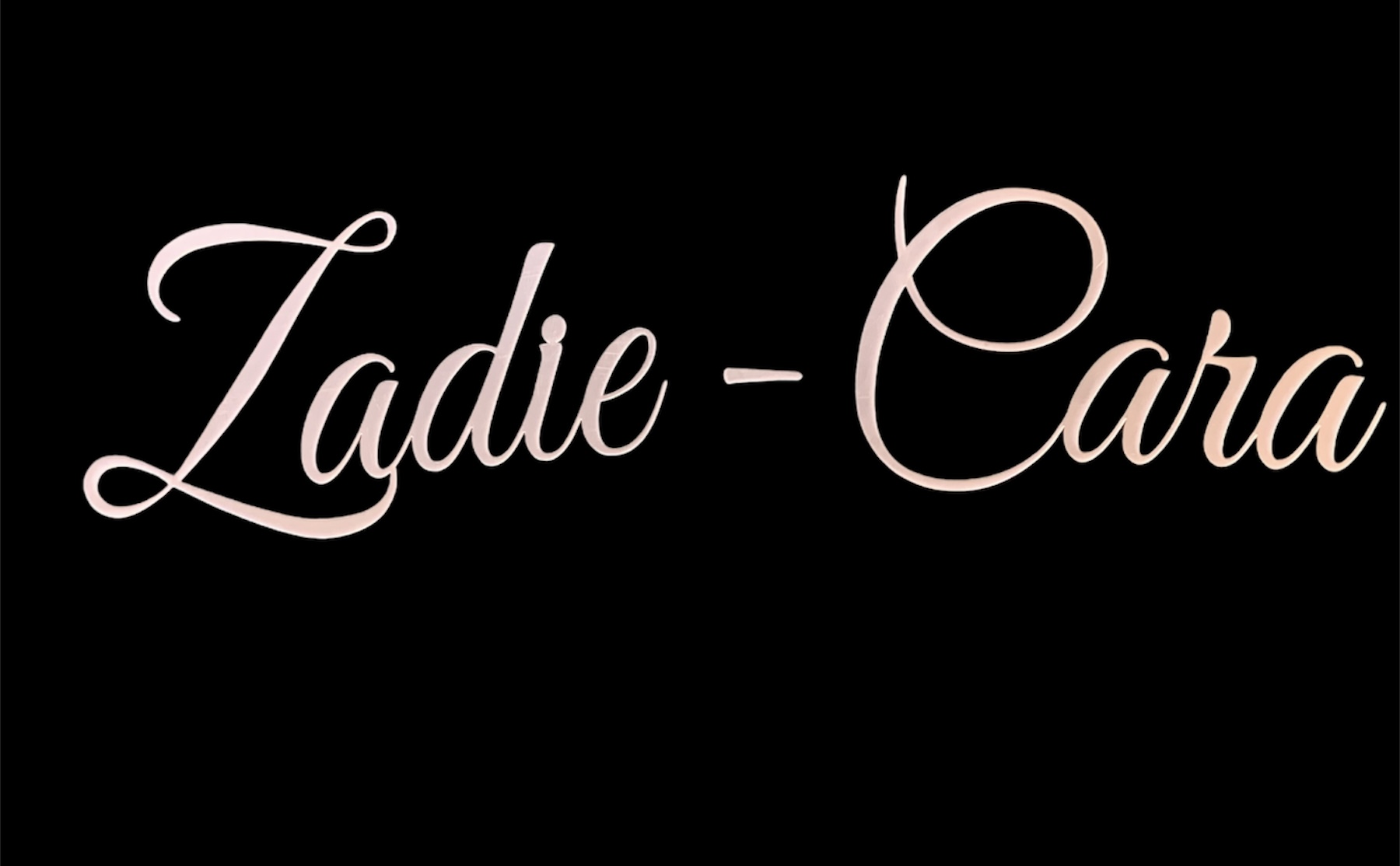 Mirror Perspex Laser Cut Name | Woodpecker Laser Designs